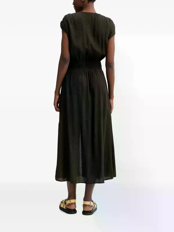 SESSUN V-neck Buttoned Dress