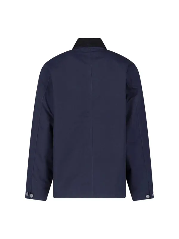 Carhartt Work In Progress Og Michigan" Button Jacket - Blue