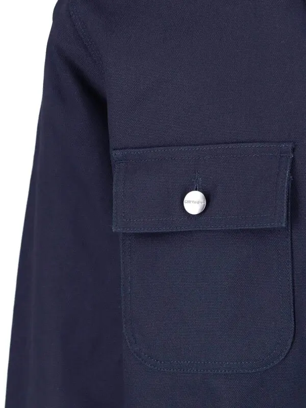 Carhartt Work In Progress Og Michigan" Button Jacket - Blue