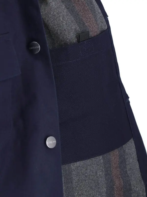 Carhartt Work In Progress Og Michigan" Button Jacket - Blue