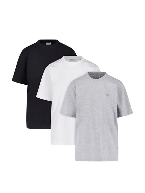 Burberry Set Of 3 Cotton T-shirts