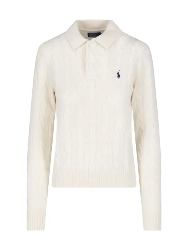 Polo Ralph Lauren Wool And Cashmere Polo - Cream
