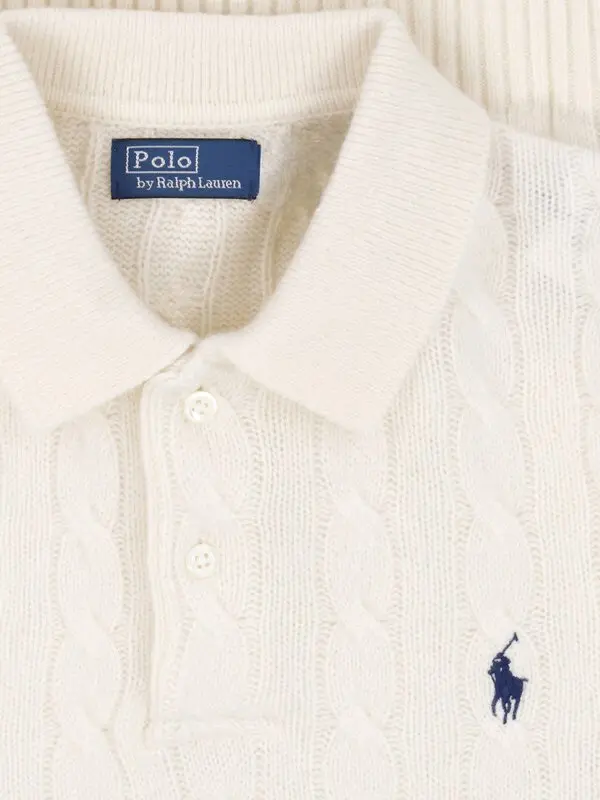 Polo Ralph Lauren Wool And Cashmere Polo - Cream