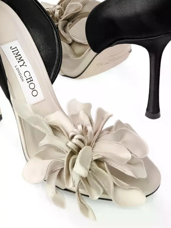 JIMMY CHOO Coko Flower-embellished Ankle-strap Sandals