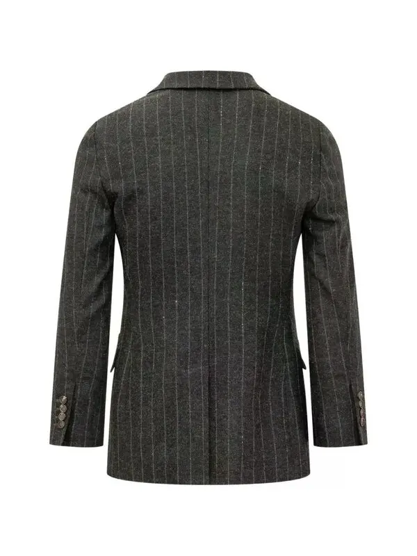 Brunello Cucinelli Pinstripe Double-breasted Jacket