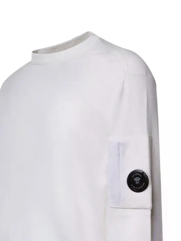 C.P. COMPANY Lens Detail Pocket Sweater - White
