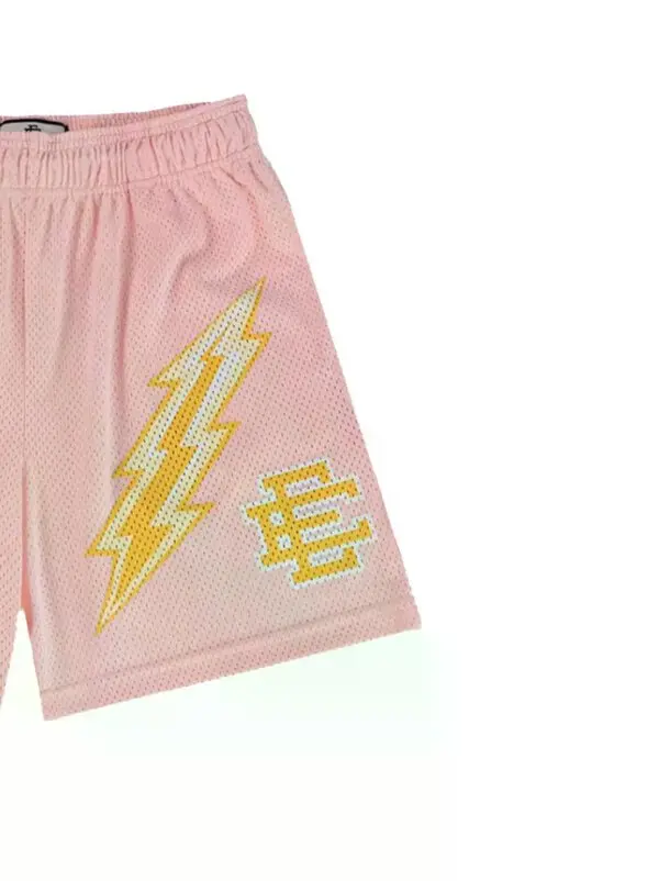 ERIC EMANUEL Lightning-bolt Mesh Shorts