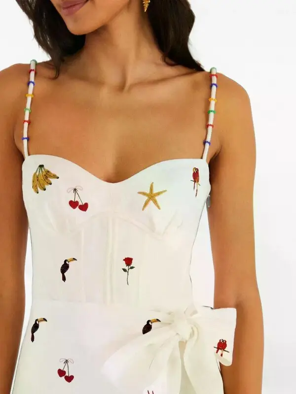Farm Rio Embroidered Mini Dress