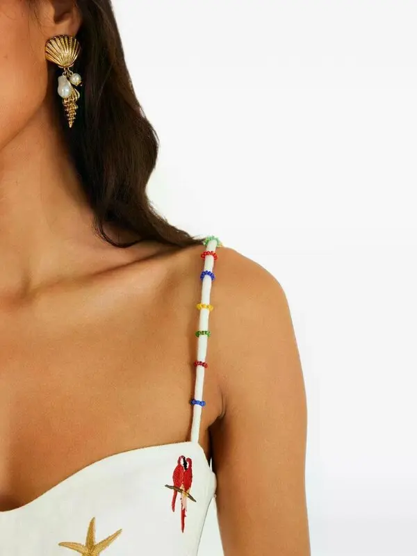 Farm Rio Embroidered Mini Dress