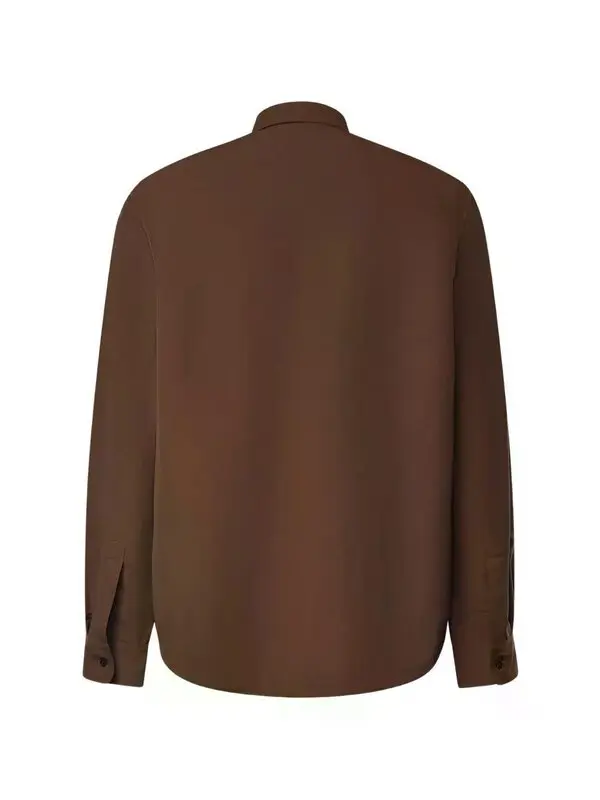 JIL SANDER Long-sleeve Button-up Shirt - Brown
