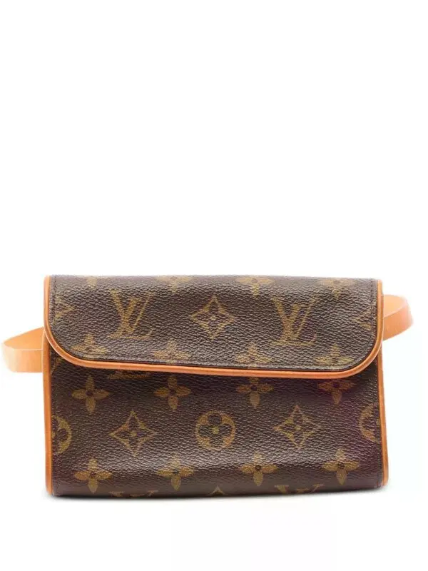LOUIS VUITTON 2003 Pochette Florentine Monogram Belt Bag - Brown