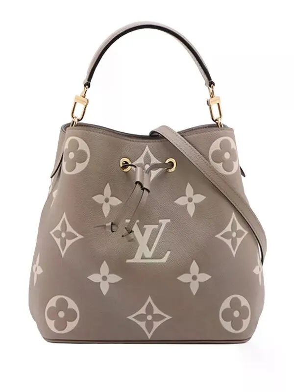 LOUIS VUITTON Monogram Giant Bicolor Empreinte Neonoe Mm Bucket Bag