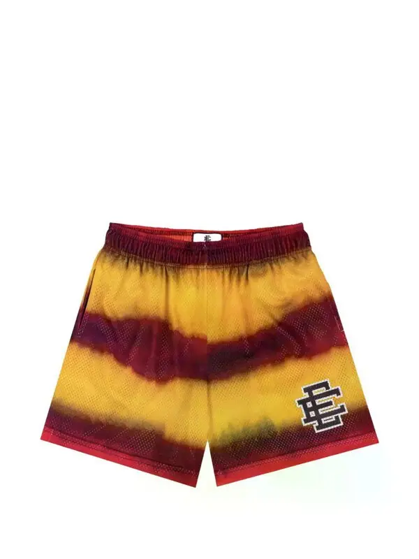 ERIC EMANUEL Logo-patch Striped Shorts