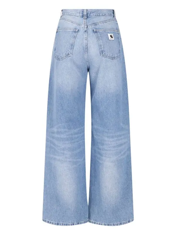 Carhartt Work In Progress Jane Pant" Wide Leg Jeans - Light Blue