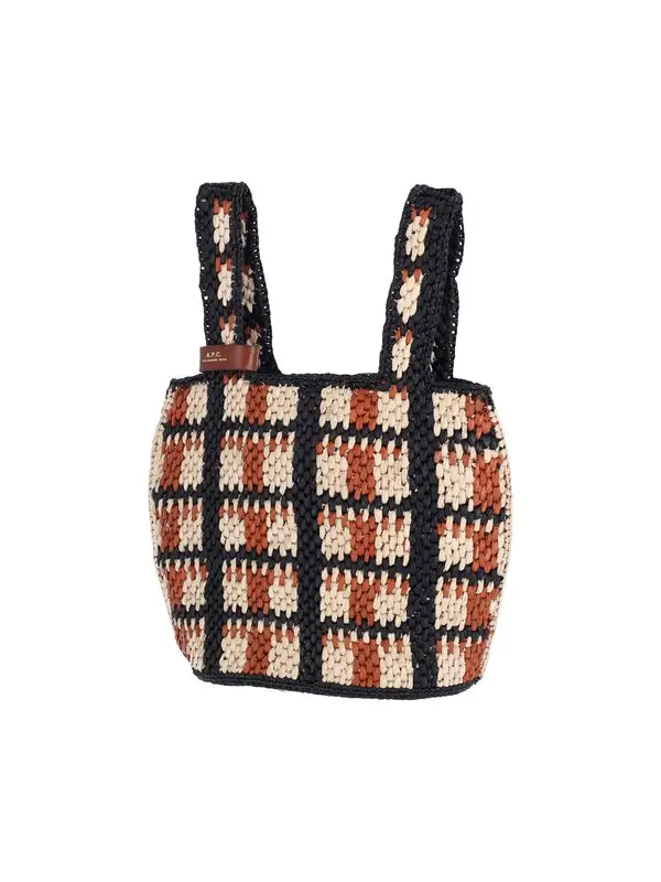 A.p.c. Woven Raffia Handbag