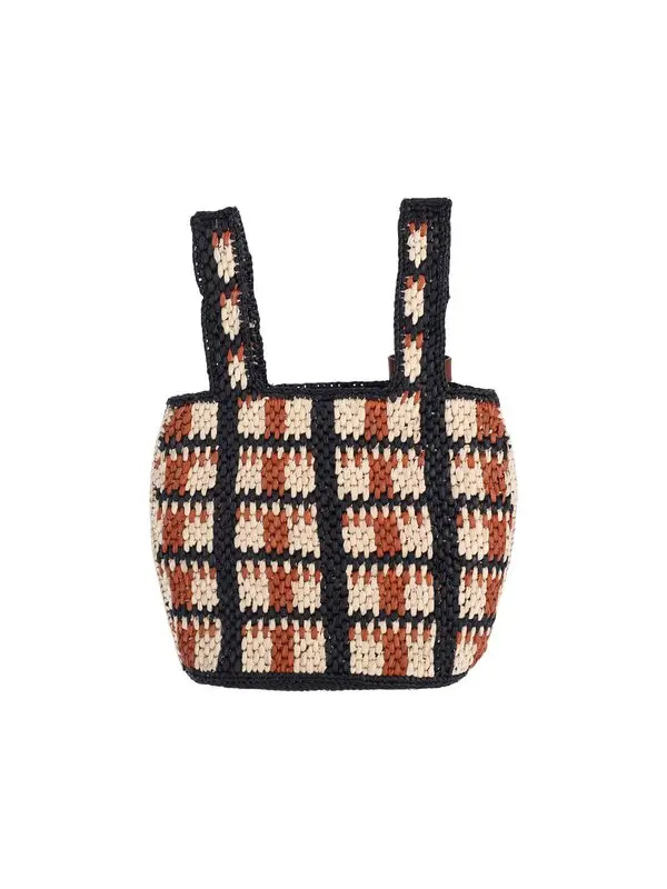 A.p.c. Woven Raffia Handbag