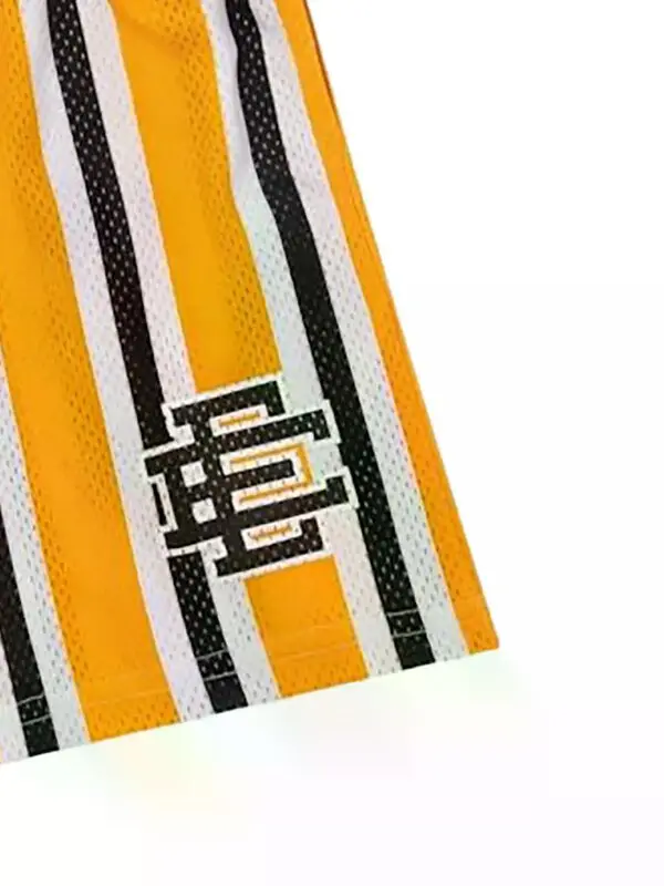 ERIC EMANUEL Ee Basic Striped Mesh-effect Shorts