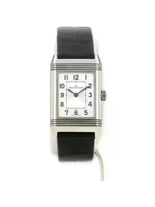 JAEGER-LECOULTRE Reverso Rectangular Stainless Steel Watch - White