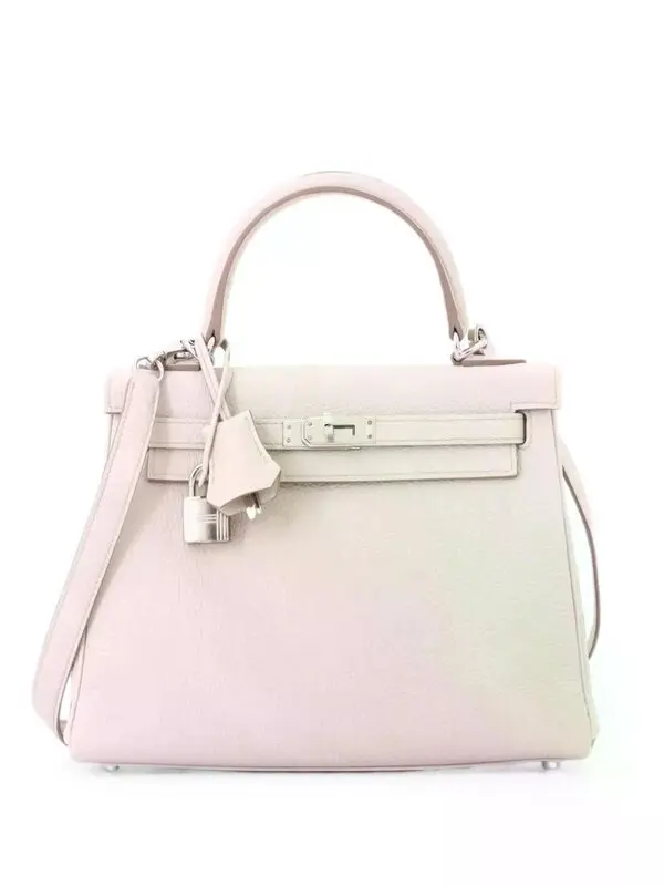 Hermès Kelly Handbag 25 Satchel Togo Palladium Hardware
