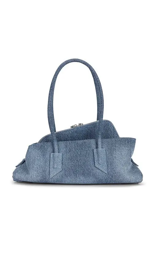 Attico La Passeggiata Small Top Handle Bag - Denim Washed