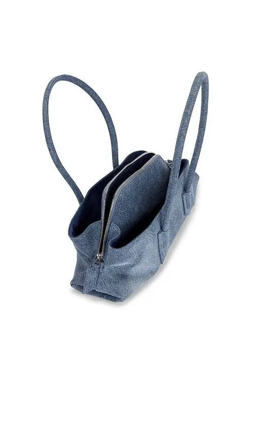 Attico La Passeggiata Small Top Handle Bag - Denim Washed