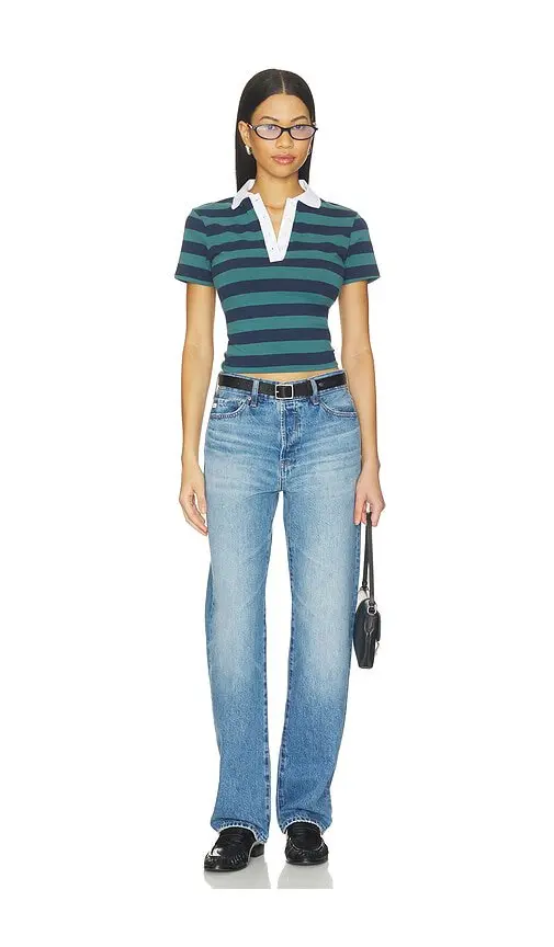 Good American The Easy Polo Top