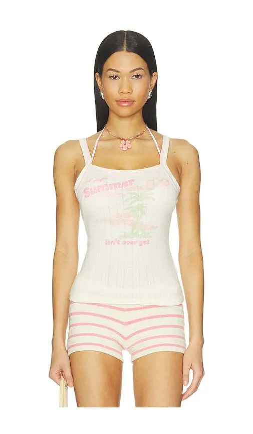 Frankies Bikinis Travel Pointelle Tank
