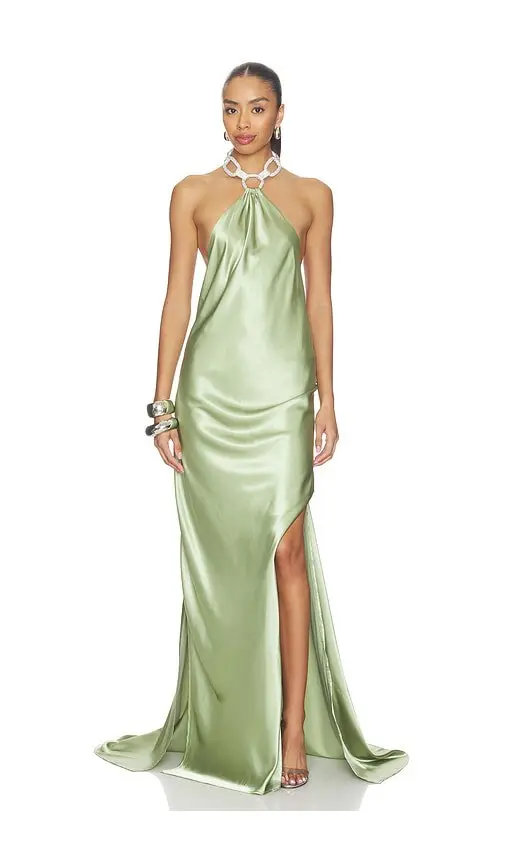 BRONX BANCO Amara Backless Gown