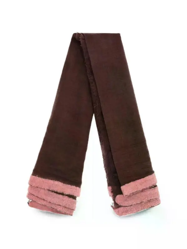 MIRROR IN THE SKY Raw-edge Scarf
