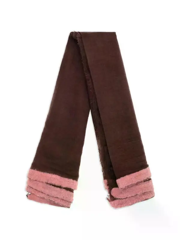 MIRROR IN THE SKY Raw-edge Scarf