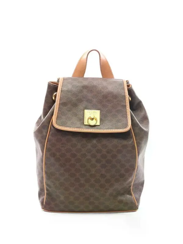 Celine Macadam Patterned Drawstring Backpack