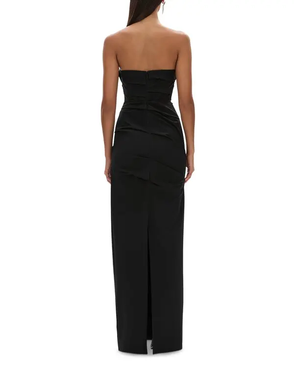 Rachel Gilbert Salma Asymmetric Strapless Gown