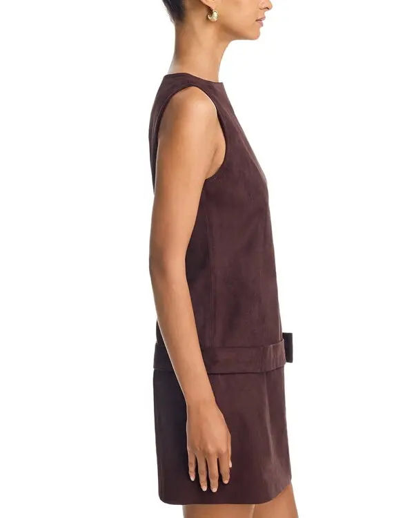MILLY Faux Suede Mini Dress