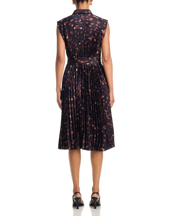 MILLY Johanna Printed Twill Dress