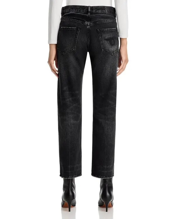 R13 Boyfriend High Rise Straight Jeans
