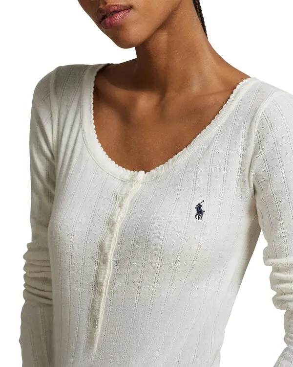 Polo Ralph Lauren Scoop Neck Henley Bodysuit