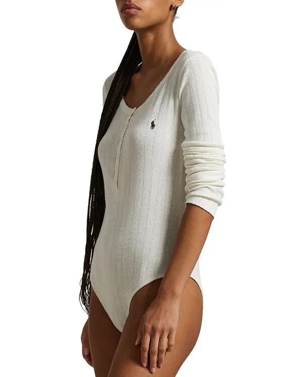 Polo Ralph Lauren Scoop Neck Henley Bodysuit