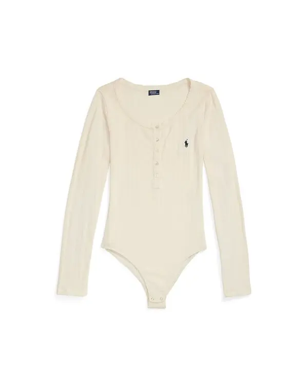 Polo Ralph Lauren Scoop Neck Henley Bodysuit