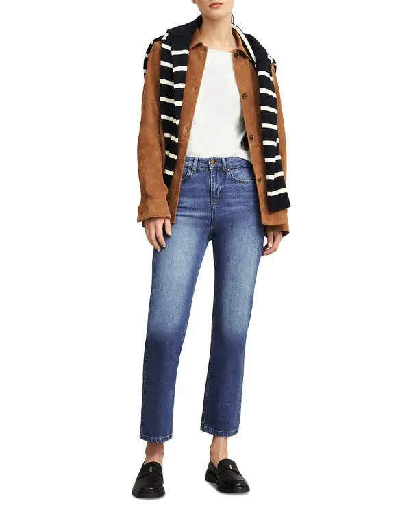 HOBBS LONDON Shea High Rise Straight Leg Jeans