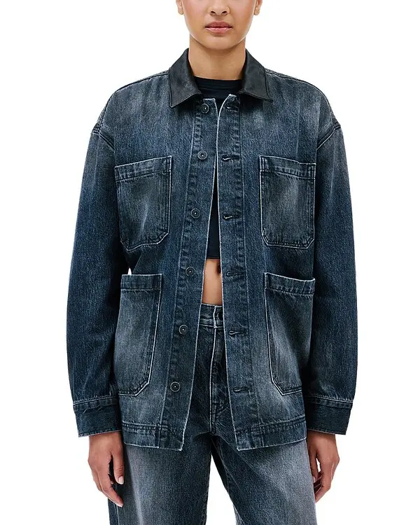 SLVRLAKE Oversized Worker Denim Jacket