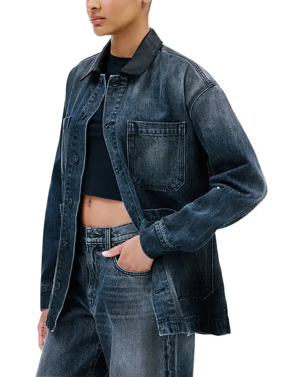 SLVRLAKE Oversized Worker Denim Jacket