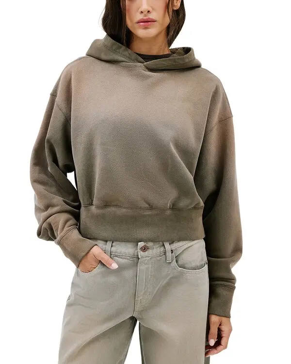 SLVRLAKE Cropped Ombre Hoodie