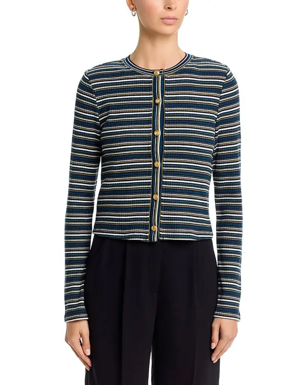 Ramy Brook Zoe Striped Cardigan