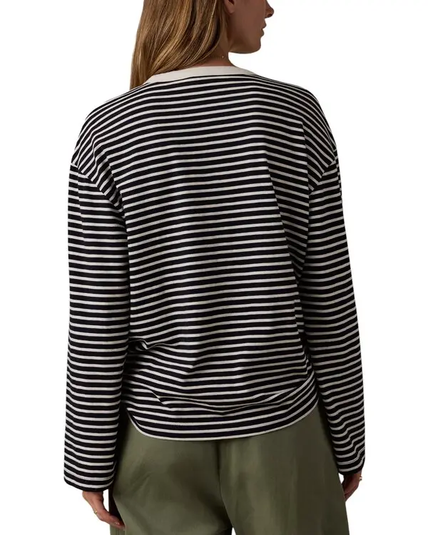 Faherty Brand Sunwashed Long Sleeve Retro Tee - Inkwell