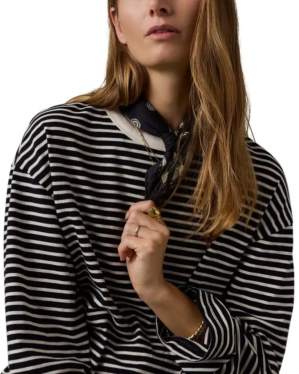 Faherty Brand Sunwashed Long Sleeve Retro Tee - Inkwell