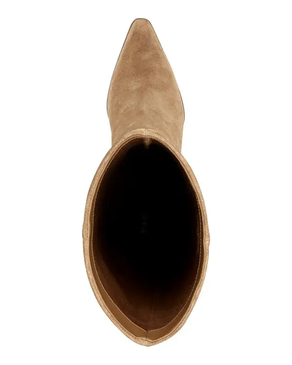 MARC FISHER LTD. Tarrie Wide Calf Boots - Medium Natural