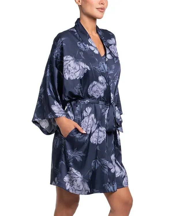 MIDNIGHT BAKERY Stretch Satin Robe