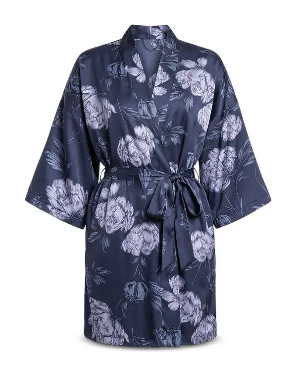 MIDNIGHT BAKERY Stretch Satin Robe