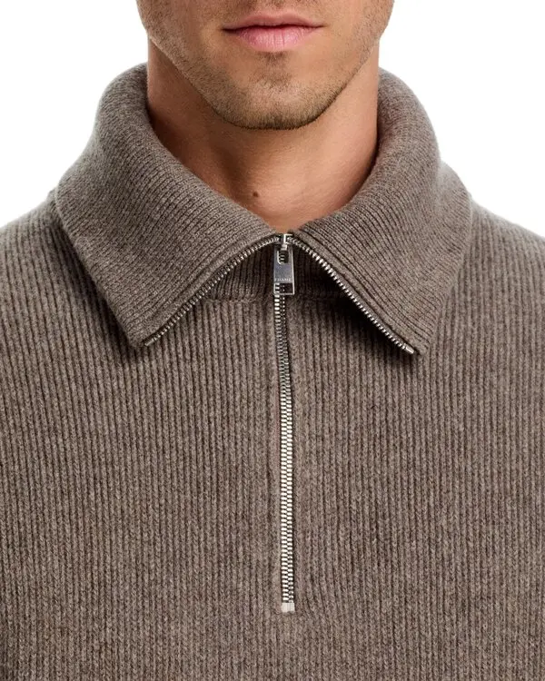 FRAME Retro Half Zip Polo Sweater