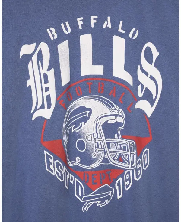 Junk Food Clothing Buffalo Bills Gridiron Vintage T-shirt - Liberty